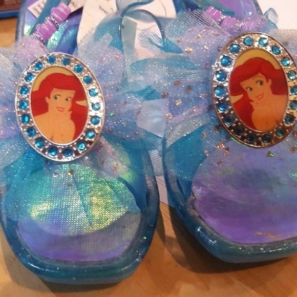 Disney | Costumes | Disney Store Ariel Mermaid Shoes Sandals Costume ...
